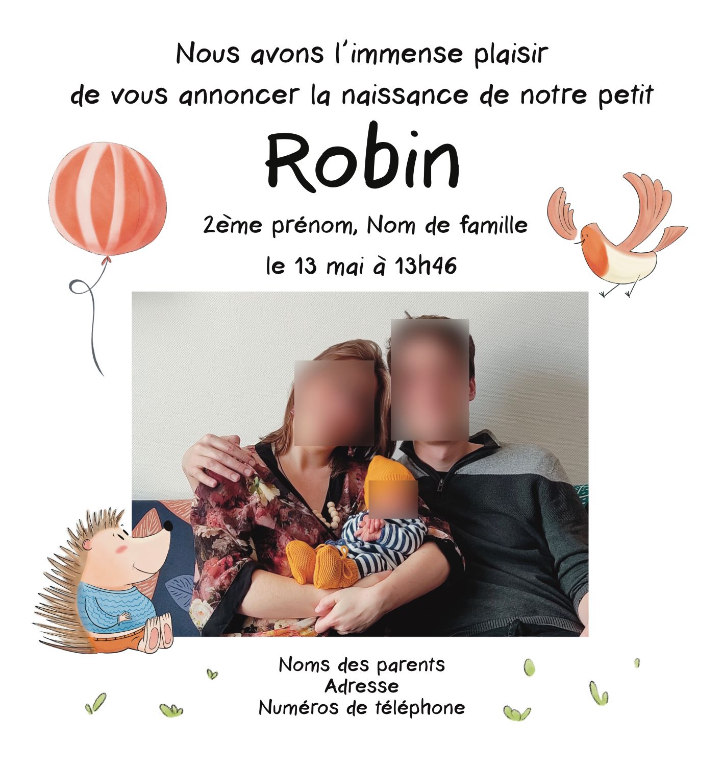 faire-part-naissance | Gauthier Juglair Portfolio Illustration